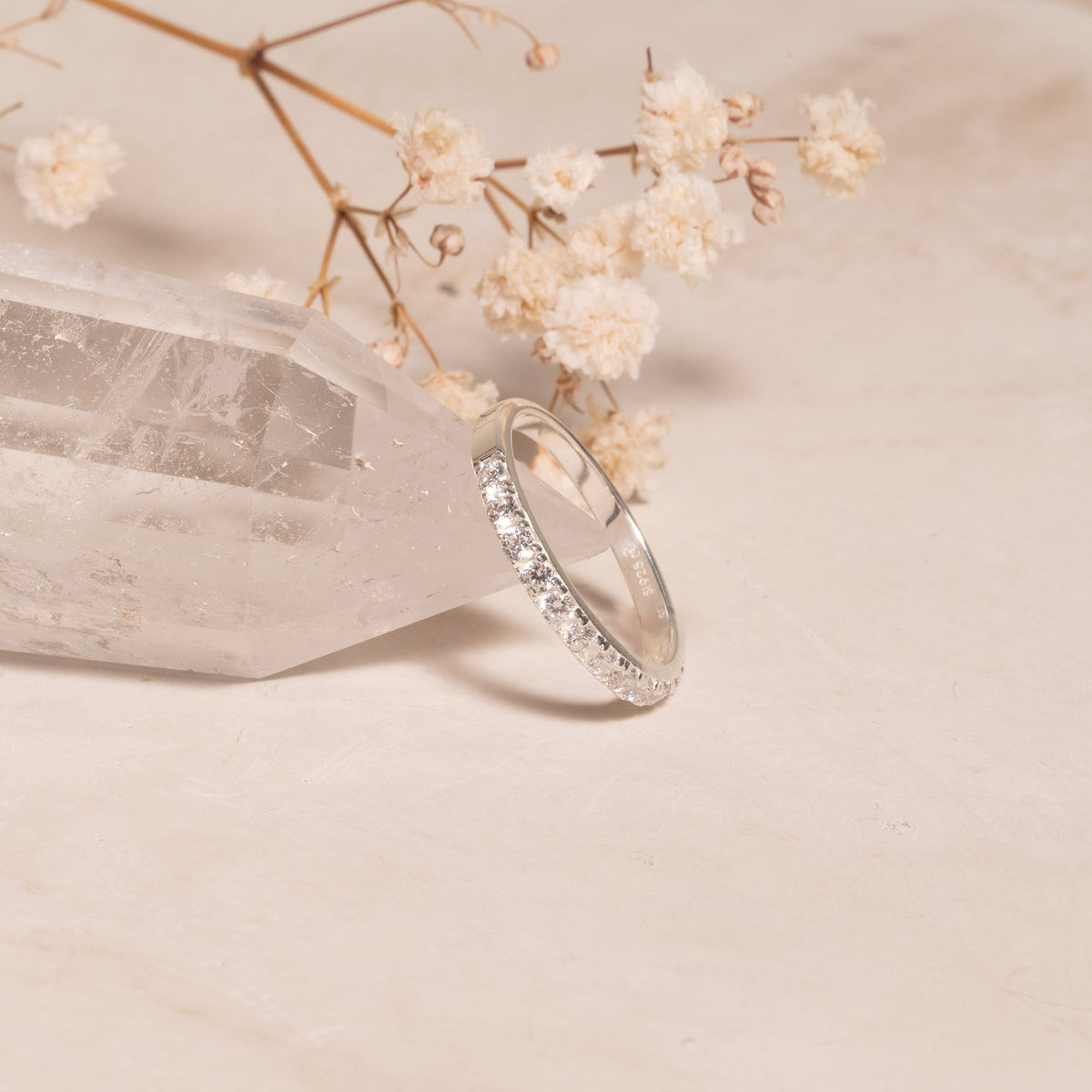 ALICE CRYSTAL SILVER RING – Sisi Copenhagen